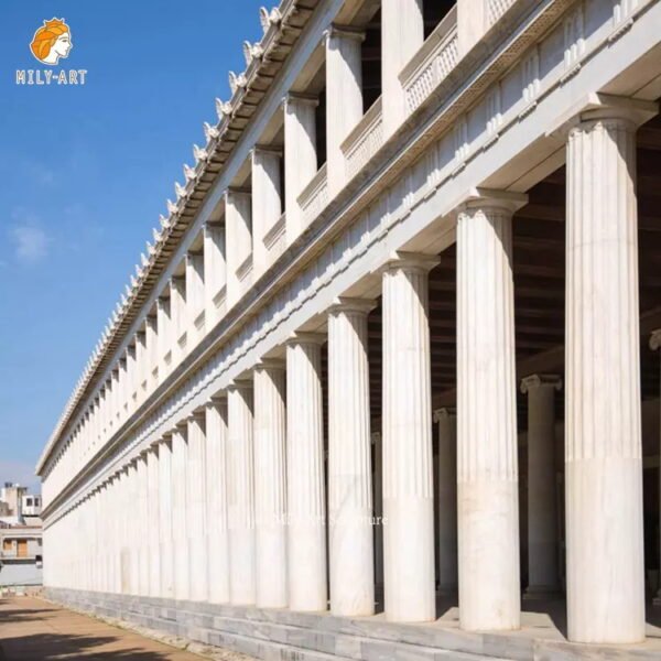 High-Quality Marble Exterior Architectural Columns Factory Supply MLMS ...