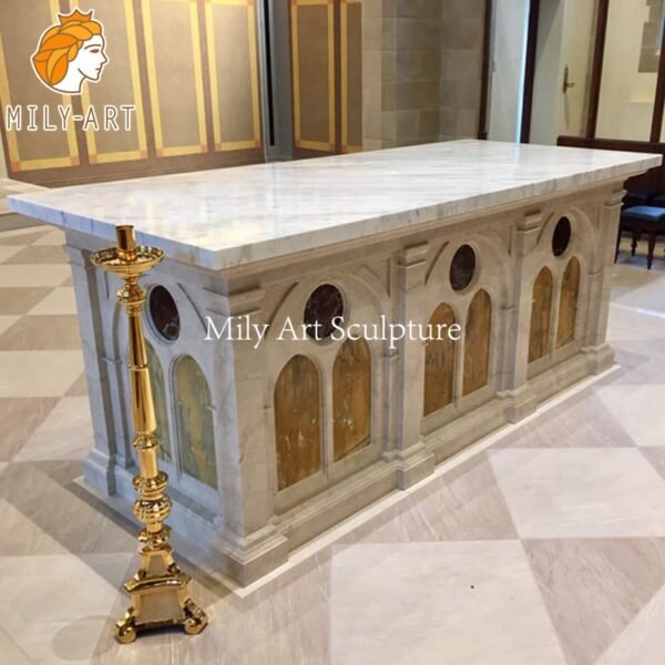 Modern Marble Main Altar Table Designs for Church - Mily Statue