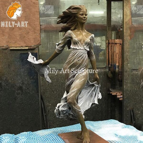 Beautiful Sexy Woman Bronze Female Statues - Mily Bronze Foundry