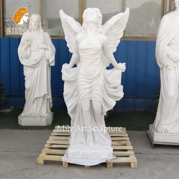 Stunningly Beautiful Marble Flying Angel Statue Manufacturer MLMS-166 ...