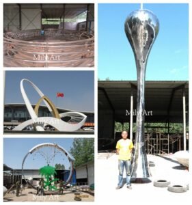 Large Stainless Steel Landmark Sculptures Manufacturer MLSS-067 ...