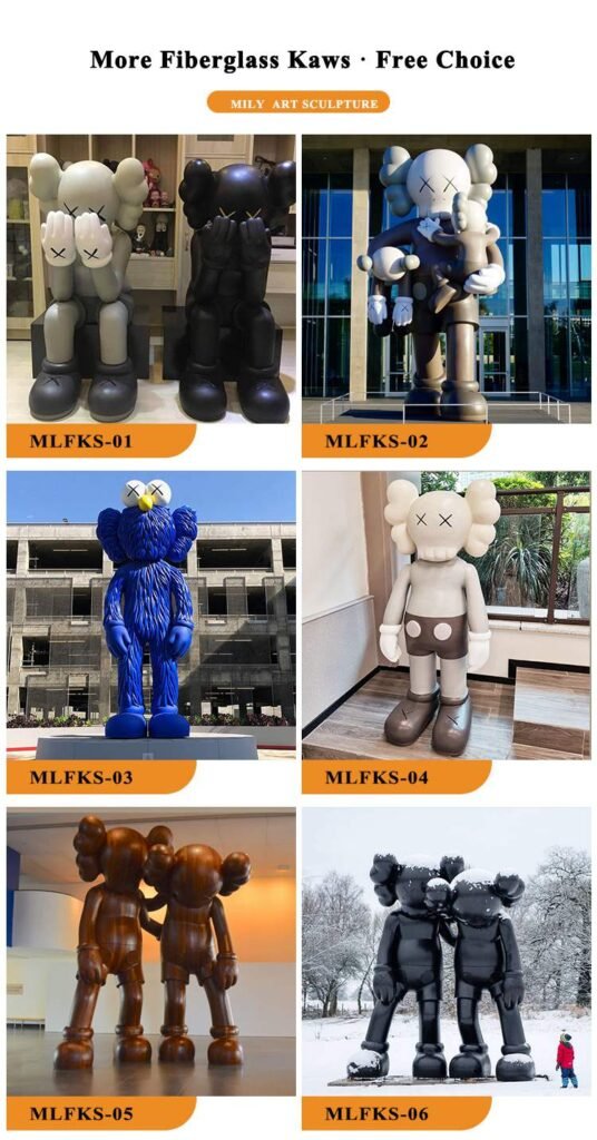 Life Size Fiberglass Kaws Statue - Milystatue - World Leading Sculpture ...