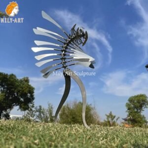 Stunning Large Metal Lawn Sculptures Factory Supplier - Milystatue ...