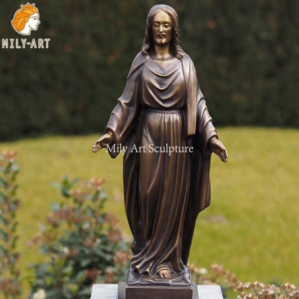 Bronze Casting Kneeling Praying Jesus Statue Manufacturer - Milystatue ...