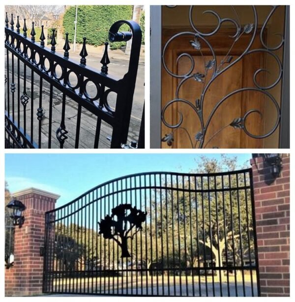 Modern Wrought Iron Gate with Exquisite Designs Supplier - Milystatue ...