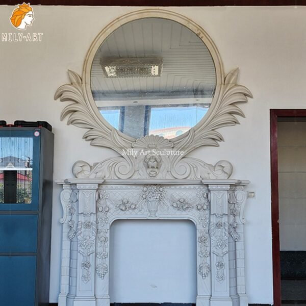 Large Double-Layer Marble Fireplace Factory Supplier MLMS-209 ...