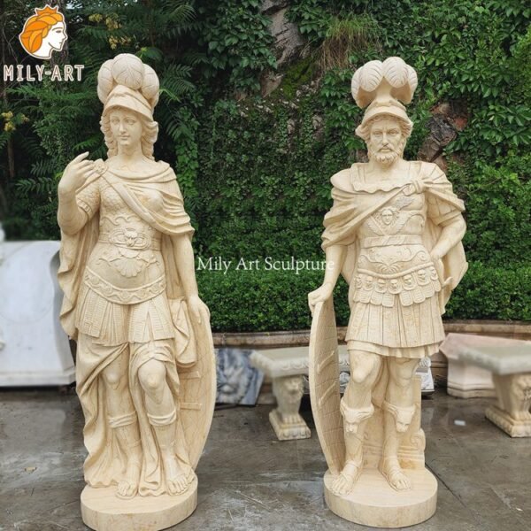 Lifelike Marble Warrior Statue for Home Guard - Milystatue - World ...