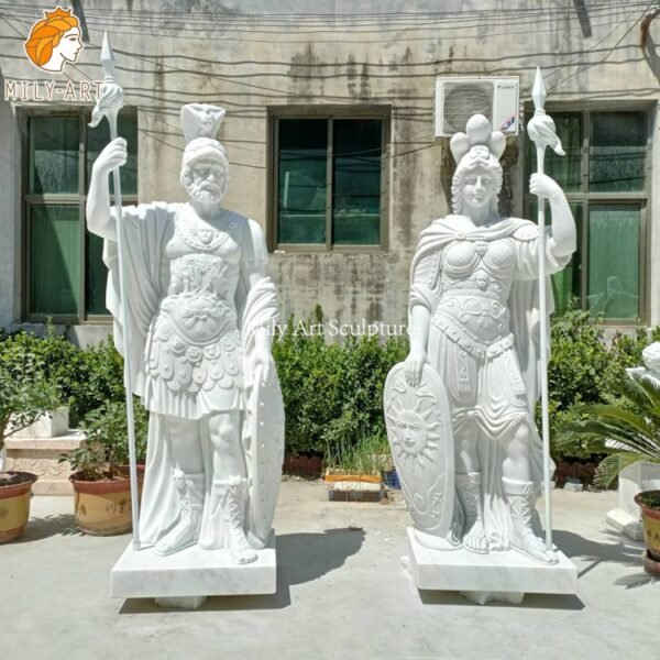 Lifelike Marble Warrior Statue for Home Guard - Milystatue - World ...
