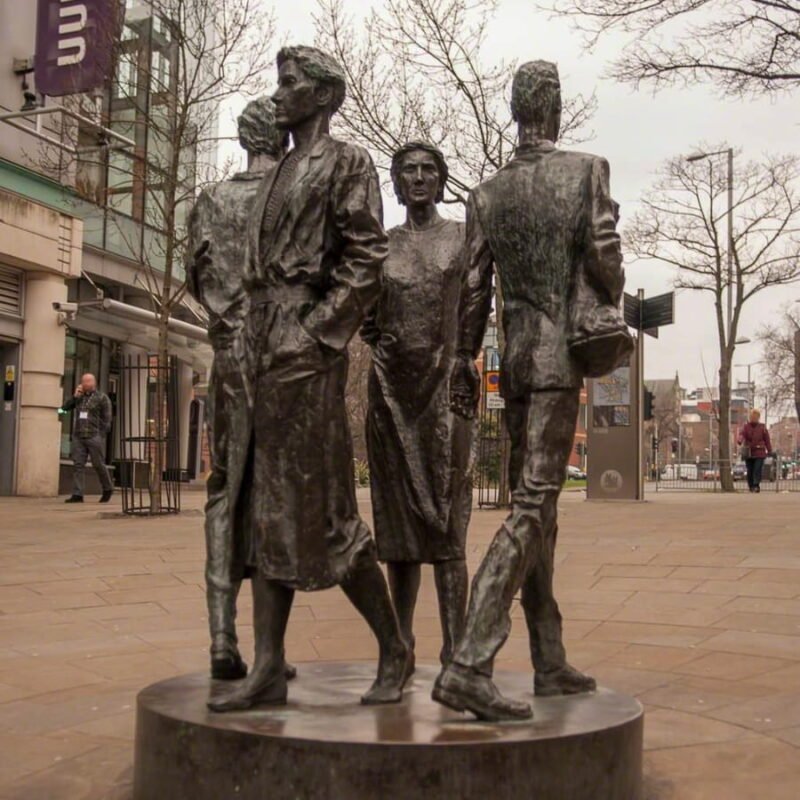 Custom Bronze Street Quartet Statue for City Center - Milystatue ...