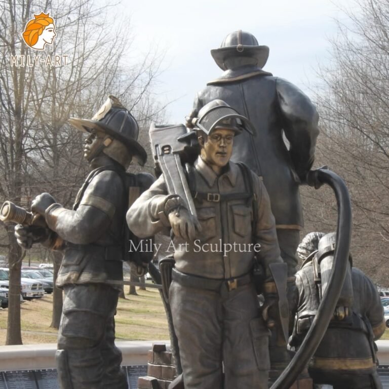 Custom Bronze Fallen Firefighters Memorial statues - Milystatue - World ...