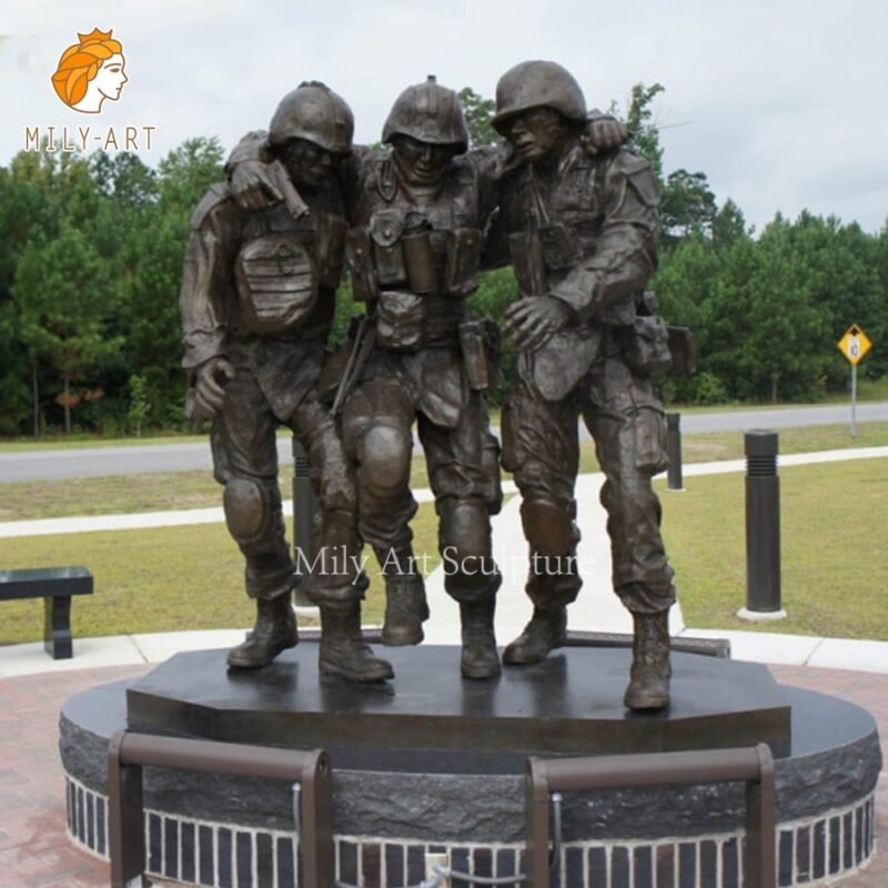 Famous Bronze Memorial No Man Left Behind Sculpture - Milystatue ...