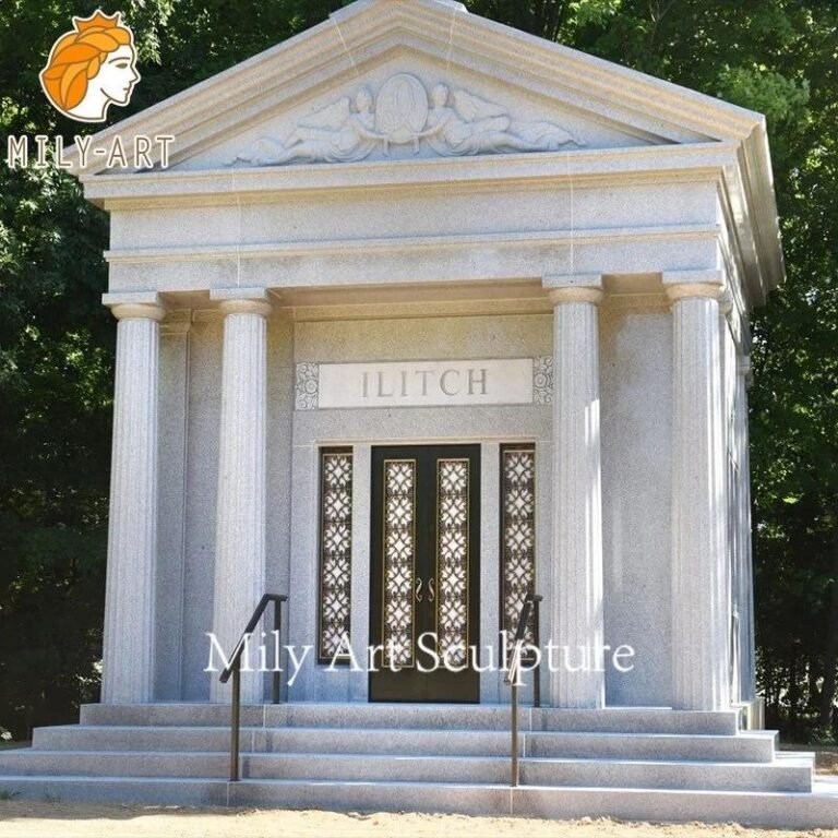Customized White Marble Mausoleum for Cemetery - Milystatue - World ...
