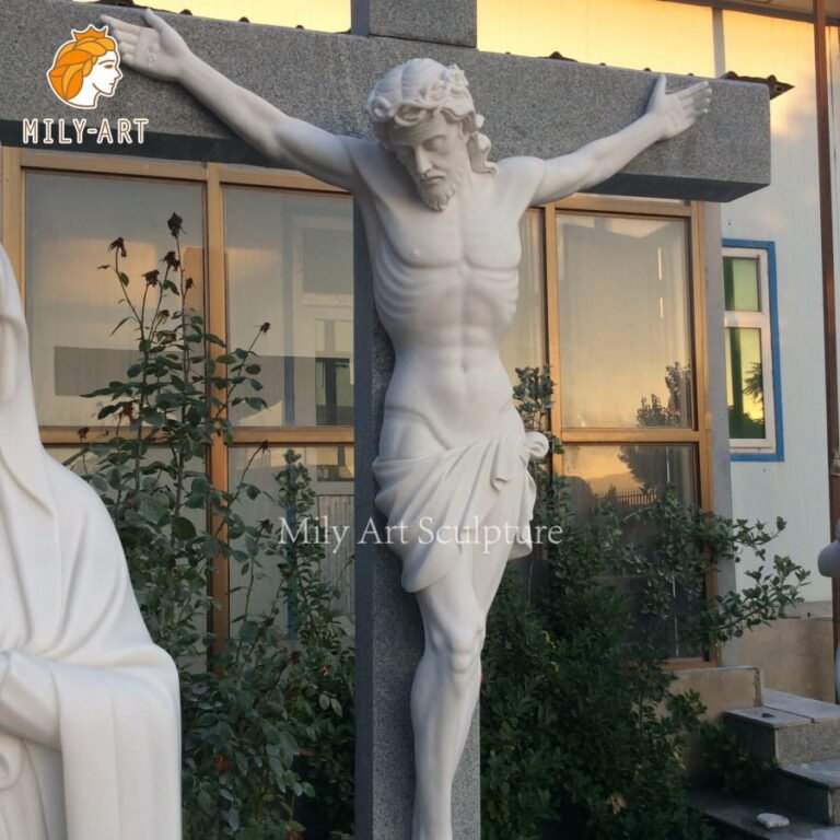 Marble Religious Statue Crucifixion of Jesus for Church - Milystatue
