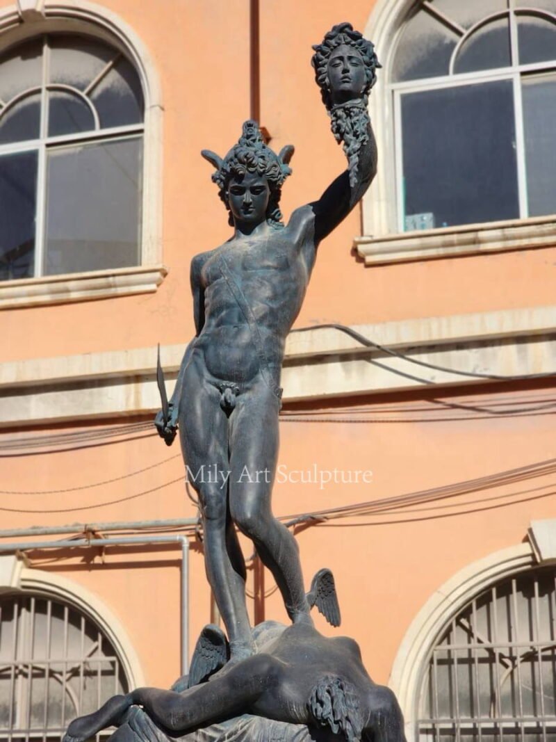 What is the meaning of Scultprue Perseus with the Head of Medusa?