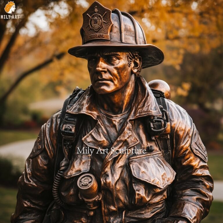 Life Size Bronze firefighter Statues for Sale - Milystatue - World Leading Sculpture Supplier