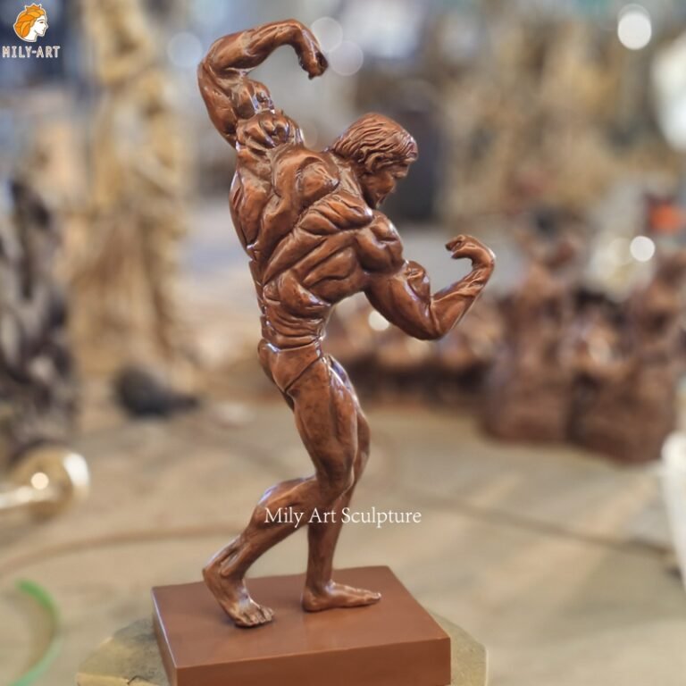 Custom Famous Bronze Bodybuilder Statue