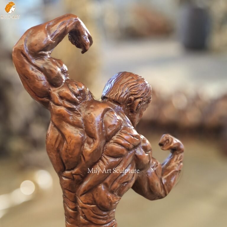 Custom Famous Bronze Bodybuilder Statue
