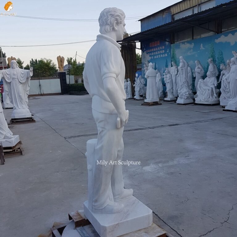 Custom Life Size Marble Carlo Acutis Statue for Sale