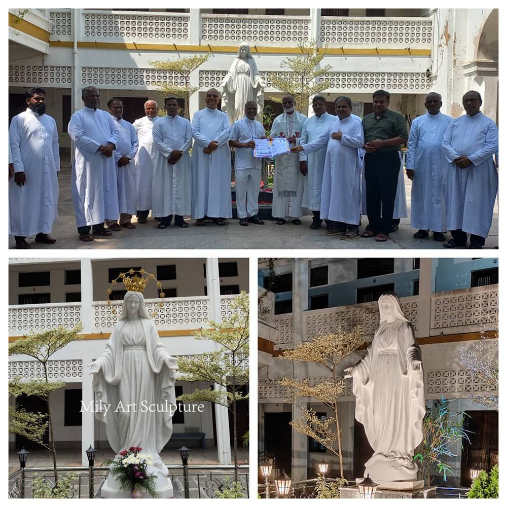 Our Lady Of Peace Marble Statue for Church